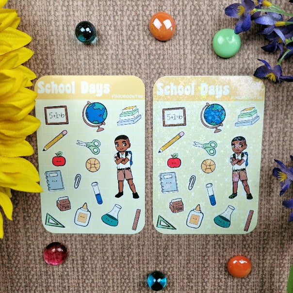 School Days Sticker Sheet – Pinkmoontini