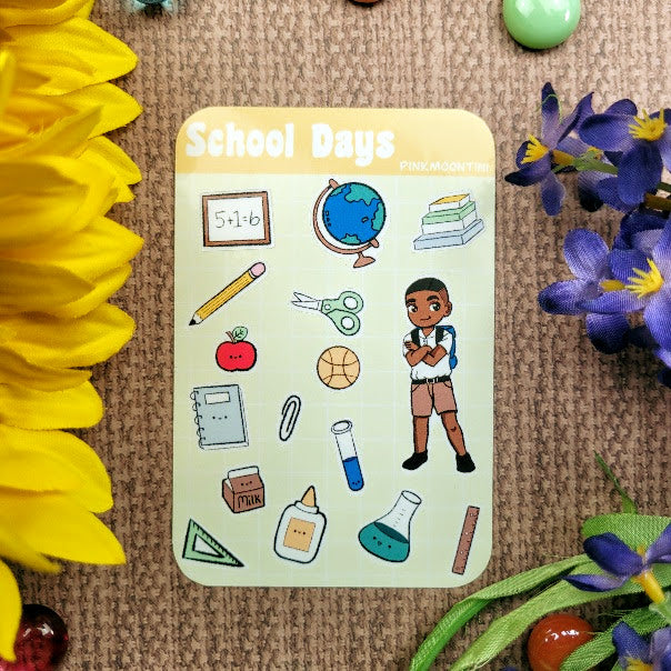 School Days Sticker Sheet – Pinkmoontini